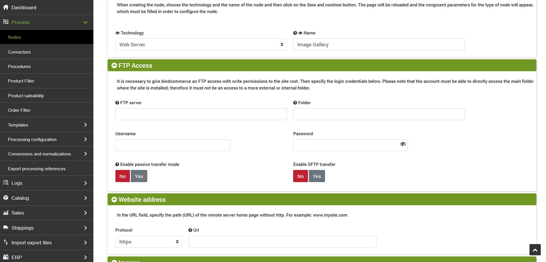 Creating a Web Server node to publish images Creating a Web Server node to publish images